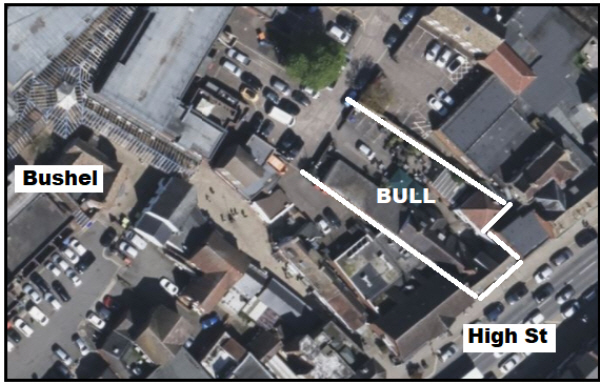 In earliest days sometimes as the Black Bull.